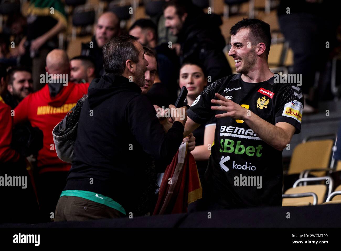 Montenegro, 16/01/2024, Milos Vujovic (Montenegro, #6) l?uft nach dem ...