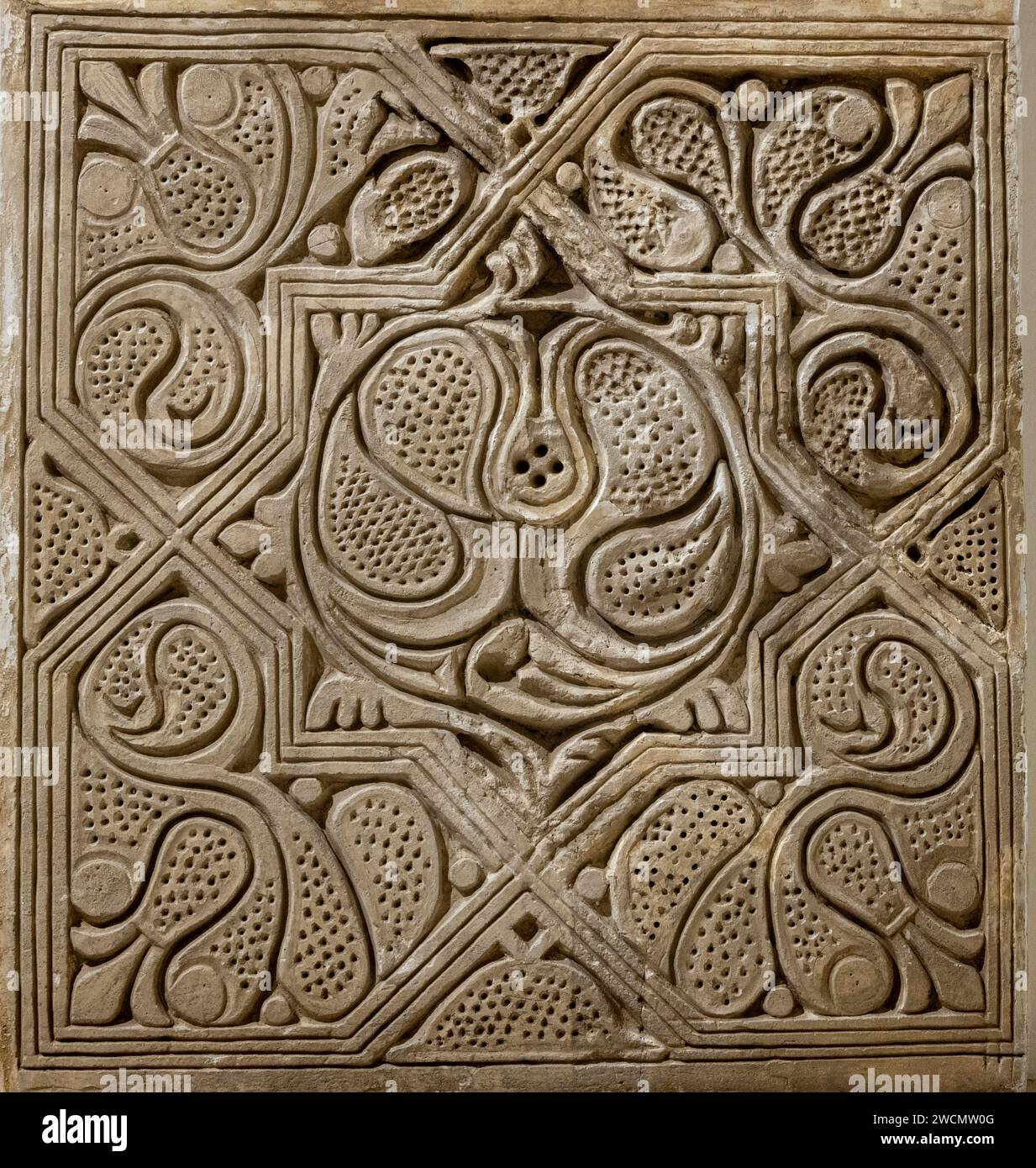 stucco from domestic architecture in Abbasid Samarra, 9th century, now ...