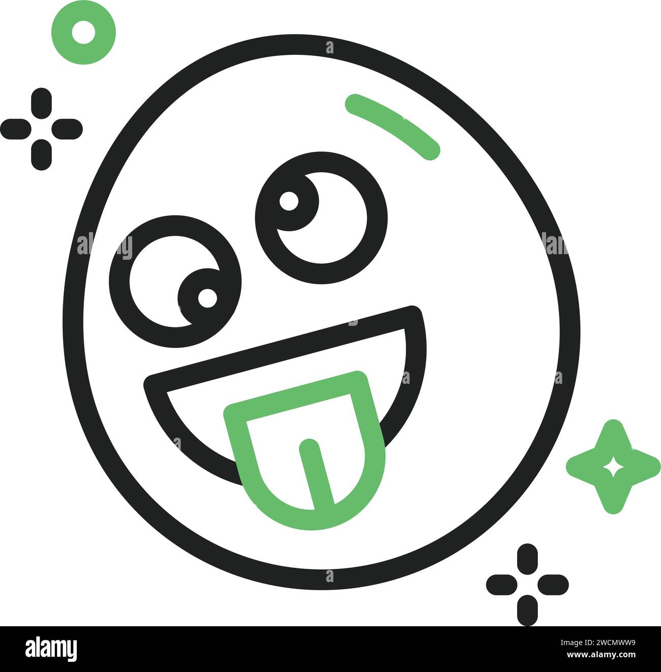 Zany face Stock Vector Images - Alamy