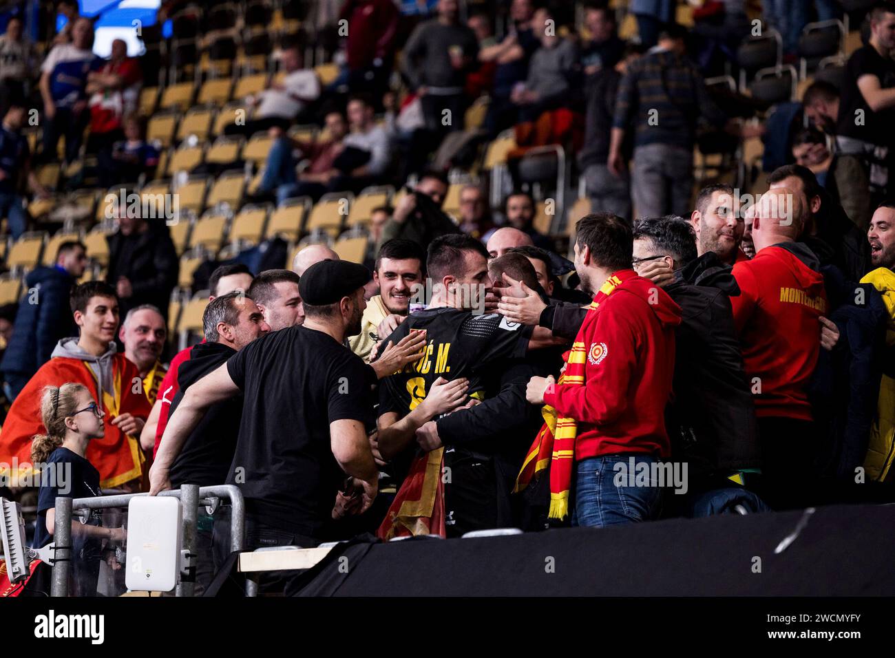 Montenegro, 16/01/2024, Milos Vujovic (Montenegro, #6) l?uft nach dem ...