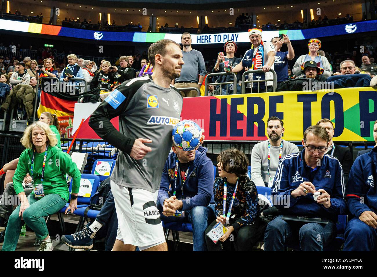 Berlin, Deutschland. 16th Jan, 2024. Kai Haefner (Deutschland, #25) GER ...