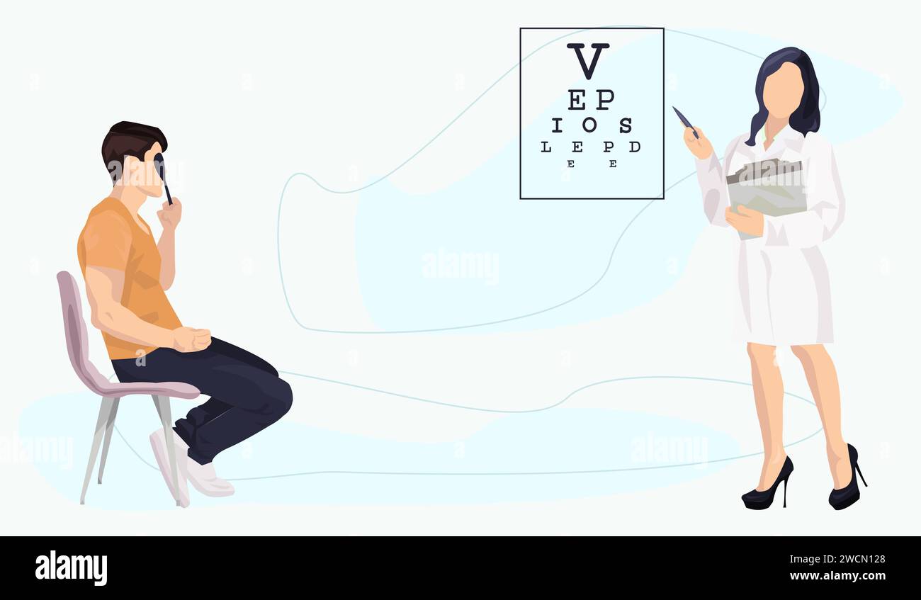 Black man health check Stock Vector Images - Alamy