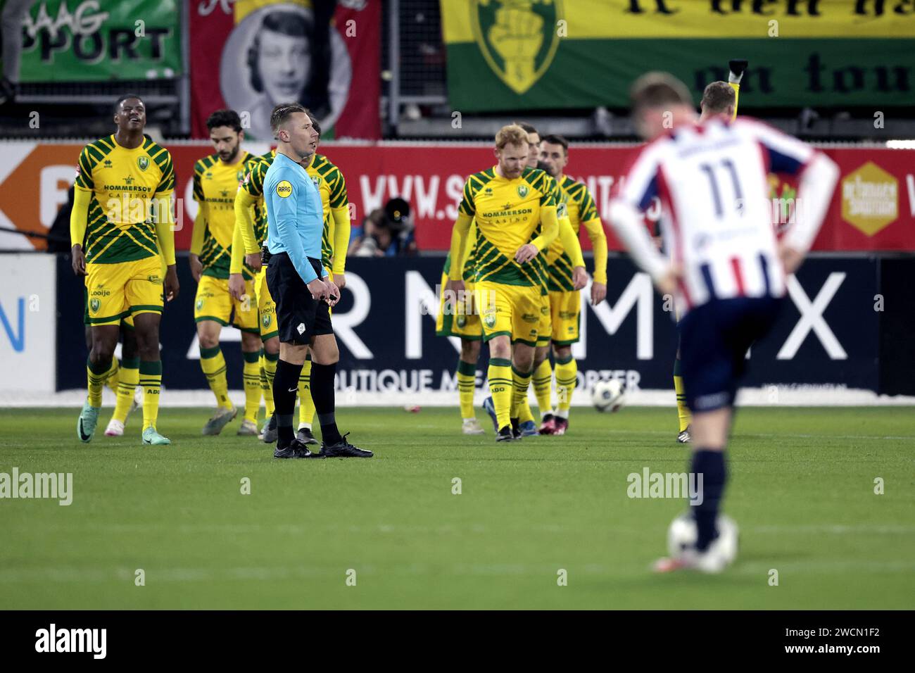 ROTTERDAM - Henk Veerman of ADO Den Haag celebrates the 1-2 with his ...