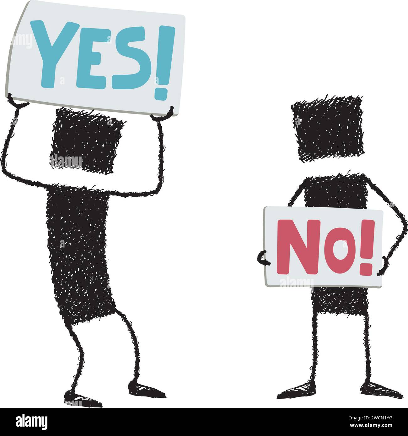 Sign says no Stock Vector Images - Alamy