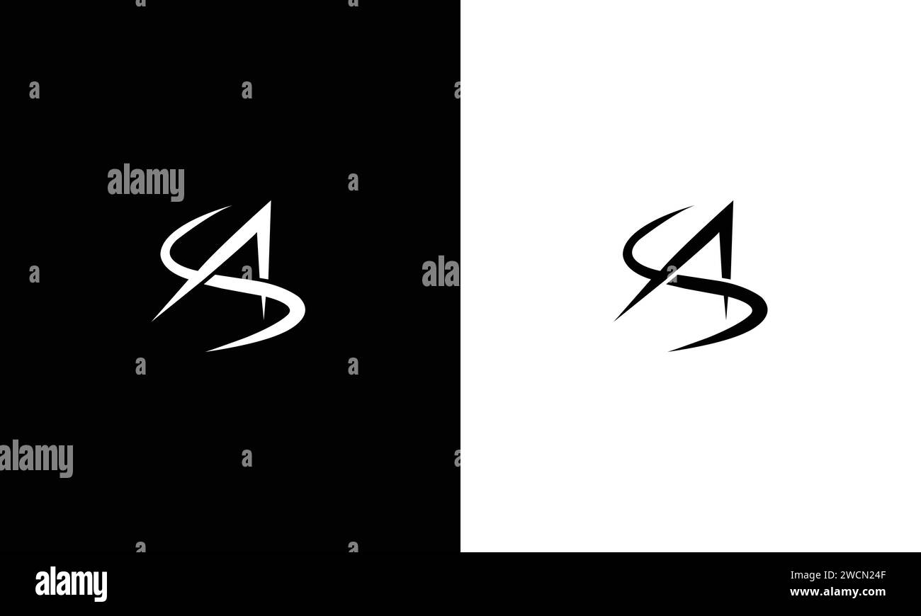 SA logo design template vector illustration Stock Vector Image & Art ...