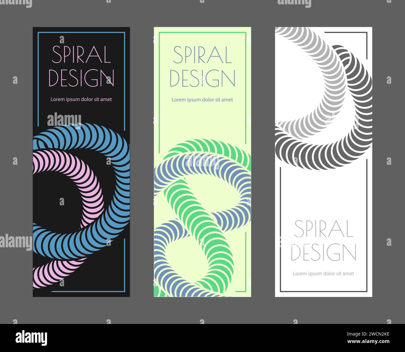 A colorful spiral. A design template for the design of a cover, banner ...
