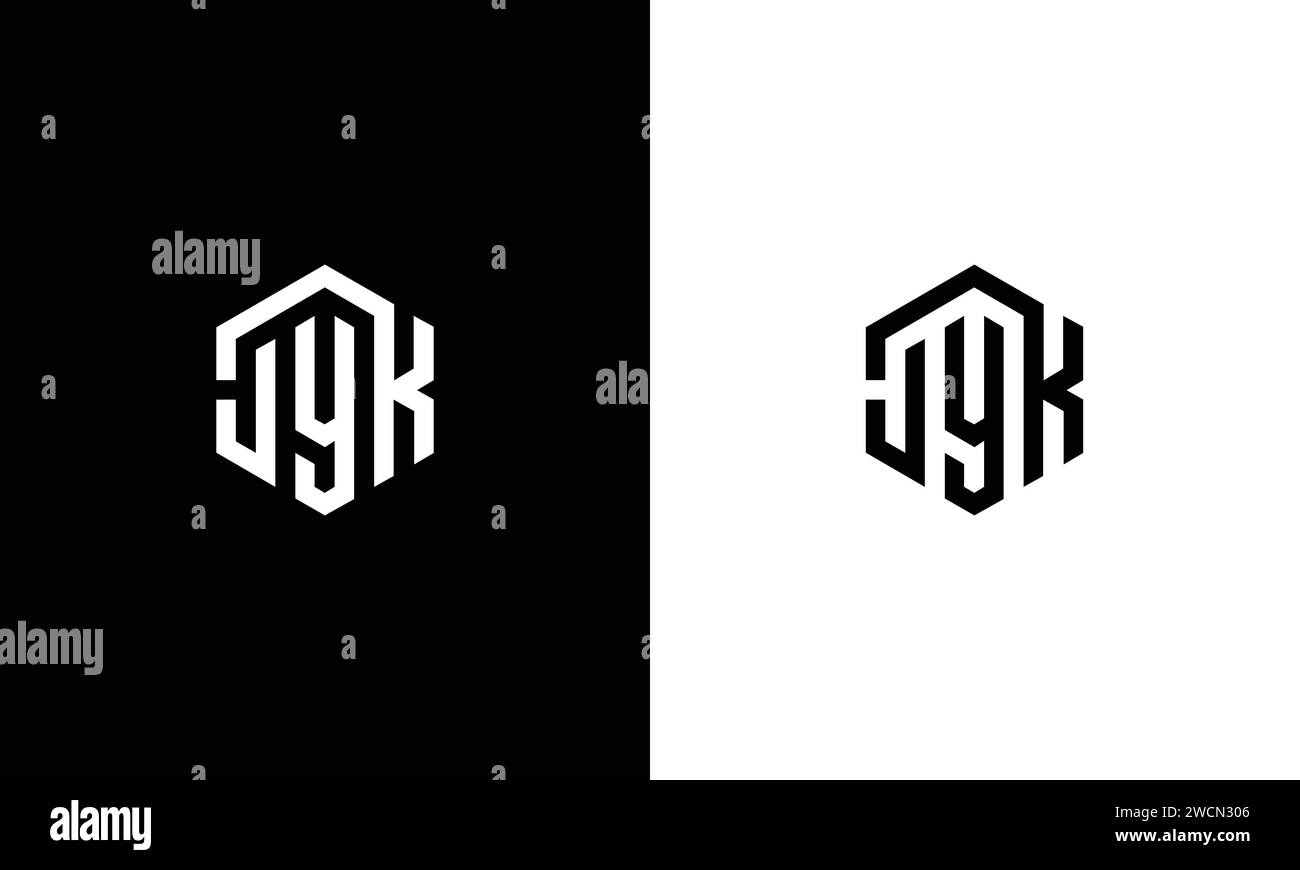jyk lettering initial monogram logo design Stock Vector Image & Art - Alamy