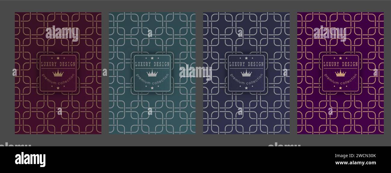 A luxurious pattern. A set of spectacular patterns for covers, prints ...