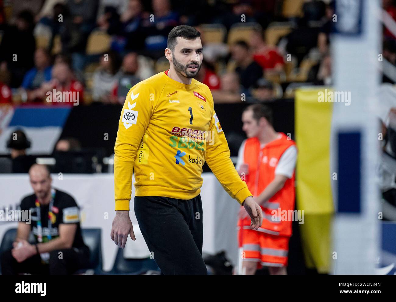Muenchen, Deutschland. 16th Jan, 2024. Nikola Matovic (Torwart ...