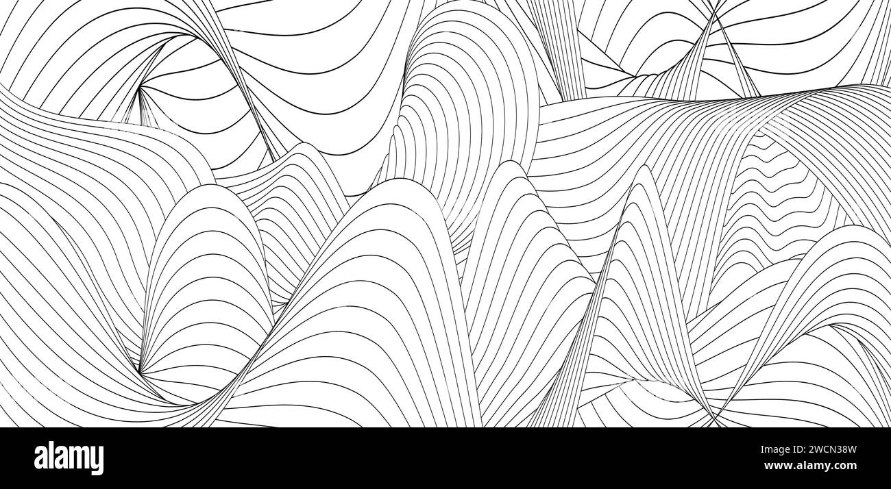 Linear composition. Layout for the design of banners, posters, posters ...