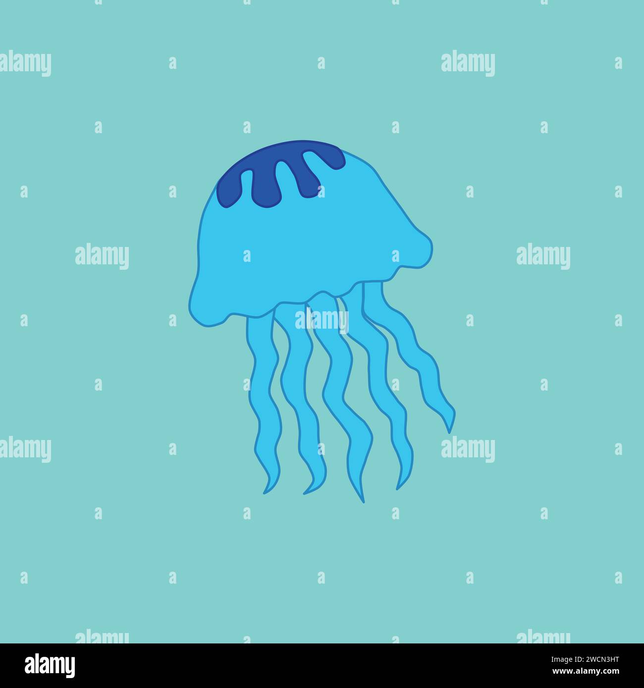Sting jellyfish Stock Vector Images - Alamy