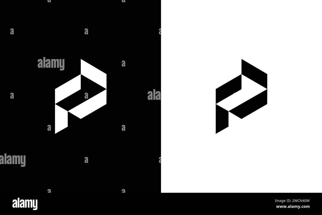 letter p logo design vector Stock Vector Image & Art - Alamy