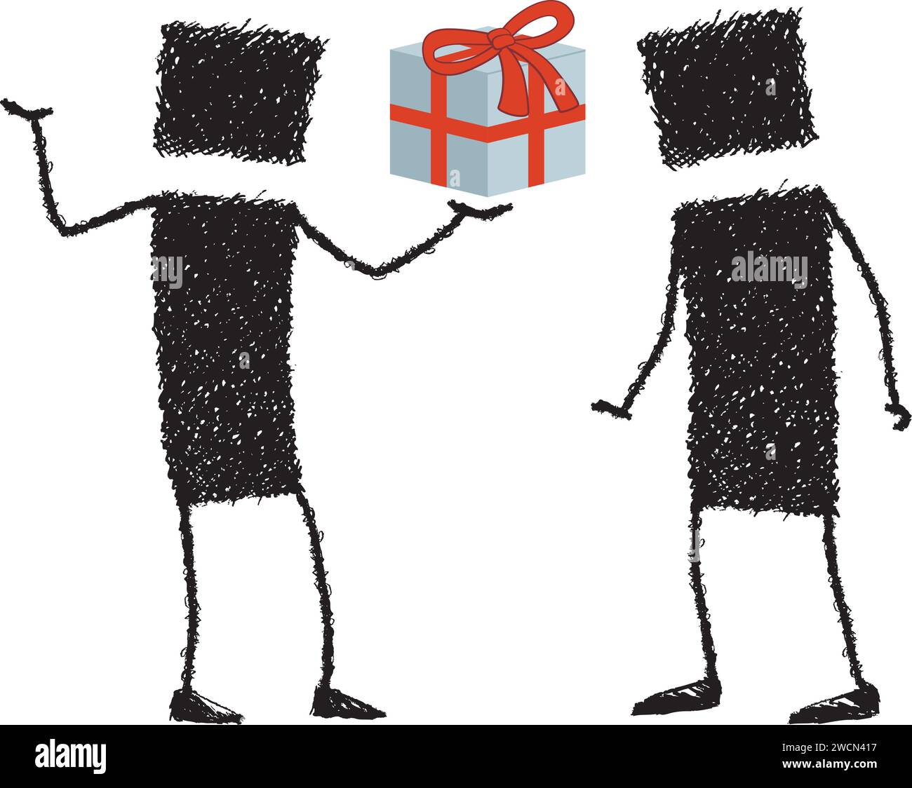 Two people talking Stock Vector Images - Alamy