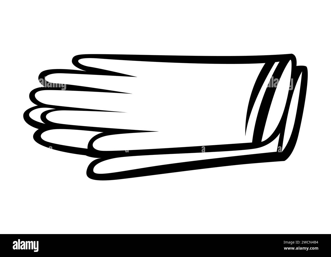 Illustration of gloves. Housekeeping cleaning item for service and ...