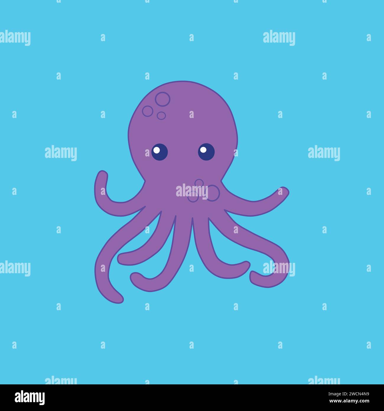 Octopus tentacles cartoon color vector illustrations hi-res stock ...