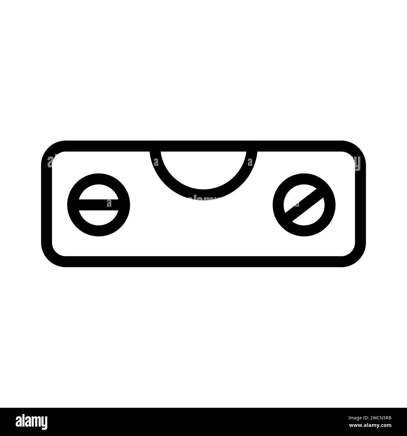 Bubble level vector on Black and White Stock Photos & Images - Alamy