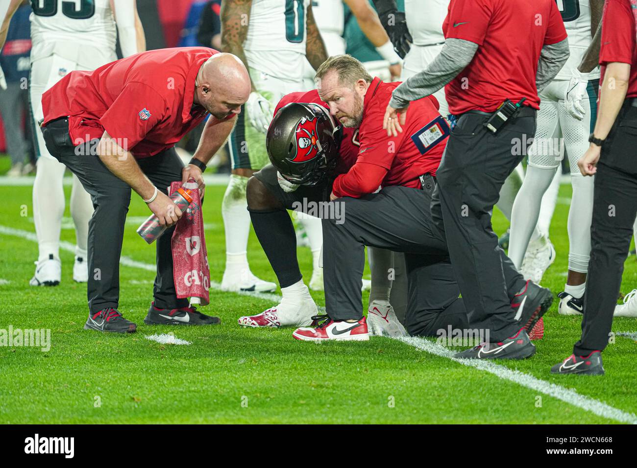 Tampa Bay, Florida, USA, January 15, 2024, Tampa Bay Buccaneers player ... Tampa Bay, Florida, USA, January 15, 2024, Tampa Bay Buccaneers player ...