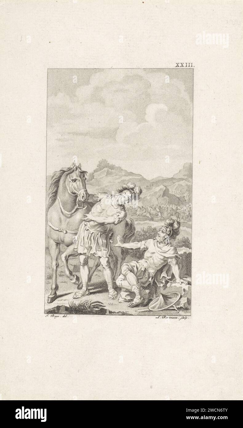 Dood van Emilius Paul, Ludwig Gottlieb Portman, after James Buys, 1795 ...