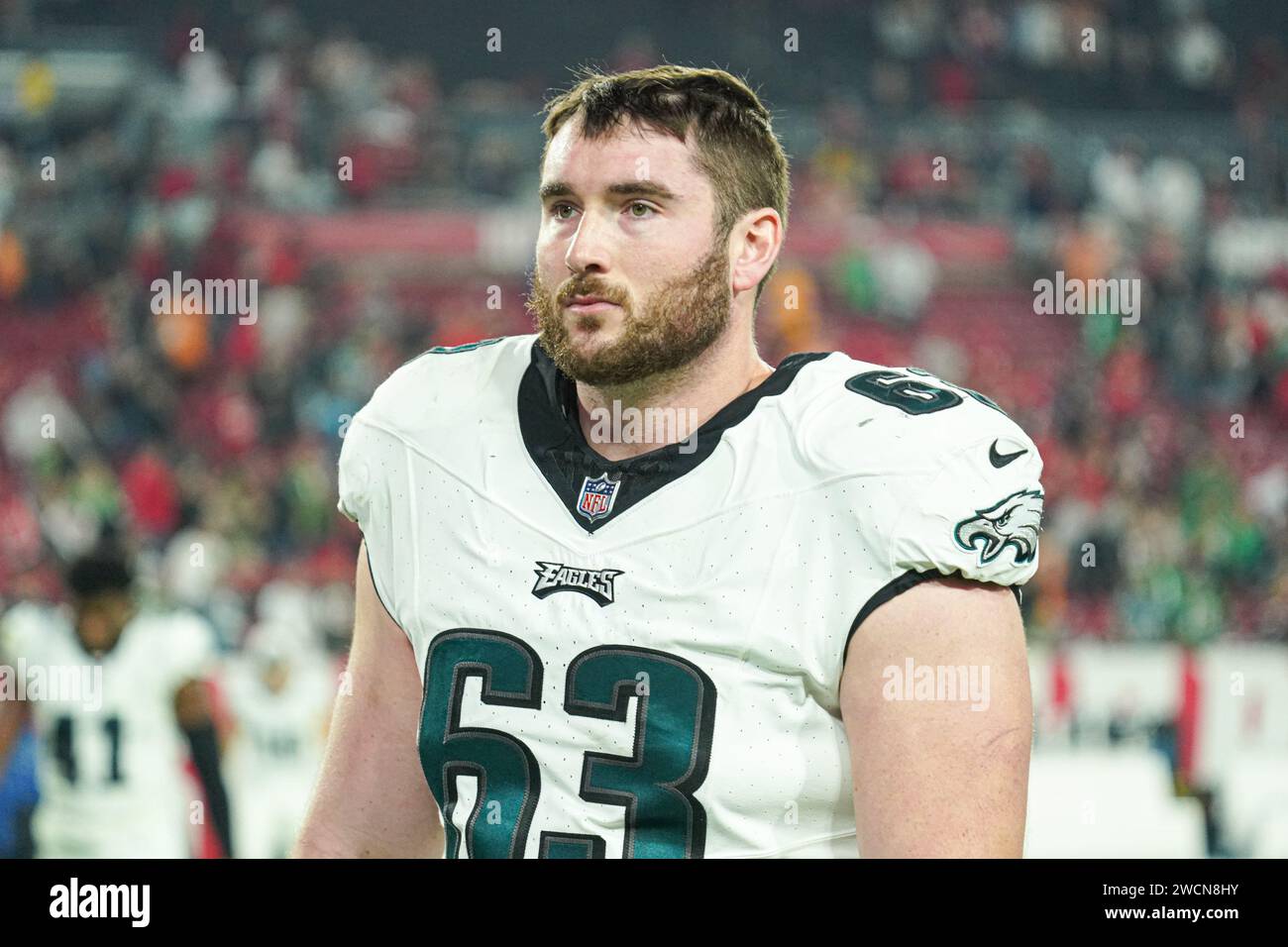 Tampa Bay, Florida, USA, January 15, 2024, Philadelphia Eagles player ... Tampa Bay, Florida, USA, January 15, 2024, Philadelphia Eagles player ...