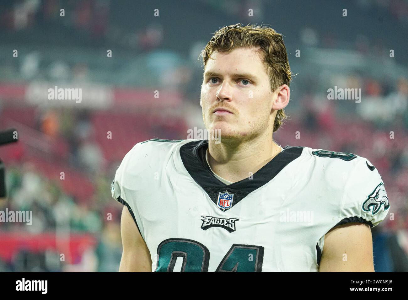 Tampa Bay, Florida, USA, January 15, 2024, Philadelphia Eagles player ... Tampa Bay, Florida, USA, January 15, 2024, Philadelphia Eagles player ...