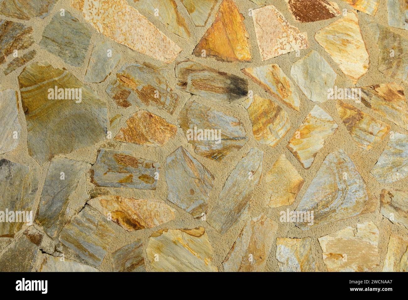 paving slabs made of real stone as a background 3 Stock Photo - Alamy