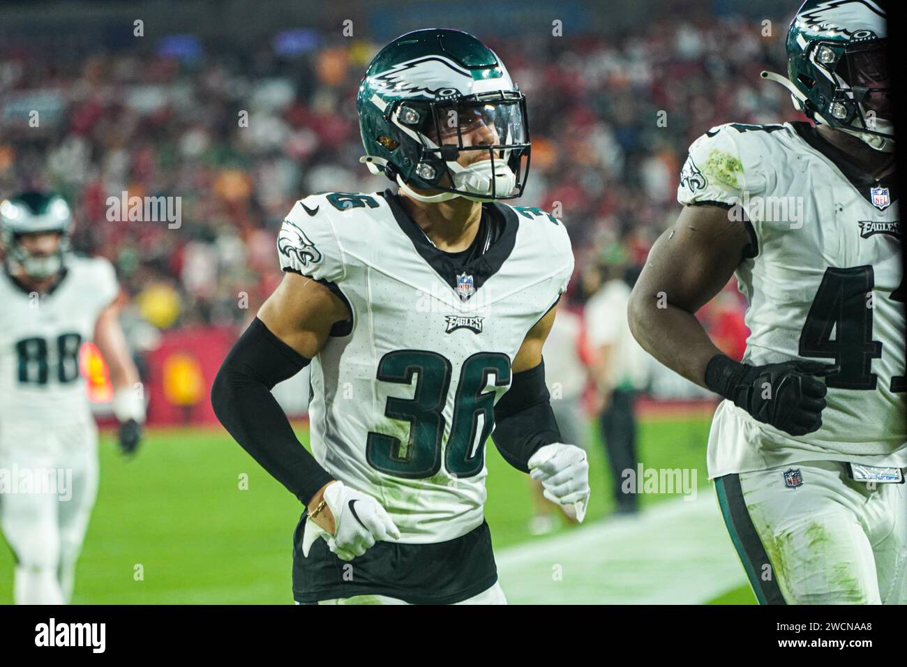 Tampa Bay, Florida, USA, January 15, 2024, Philadelphia Eagles Tristin ...