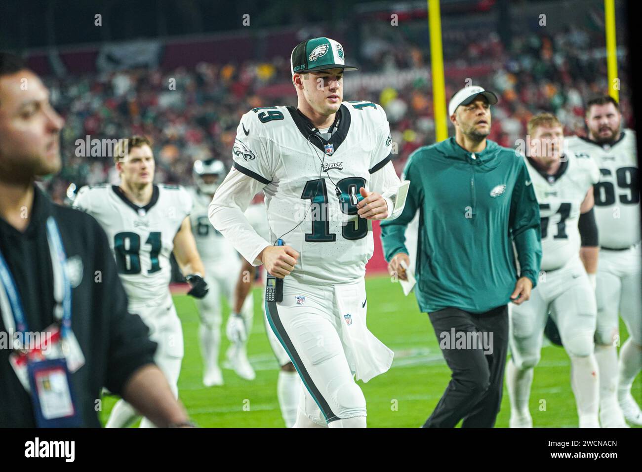 Tampa Bay, Florida, USA, January 15, 2024, Philadelphia Eagles player ...
