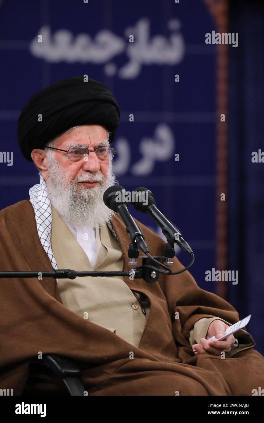 Tehran, Iran. 16th Jan, 2024. Iranian Supreme Leader Ayatollah ALI ...