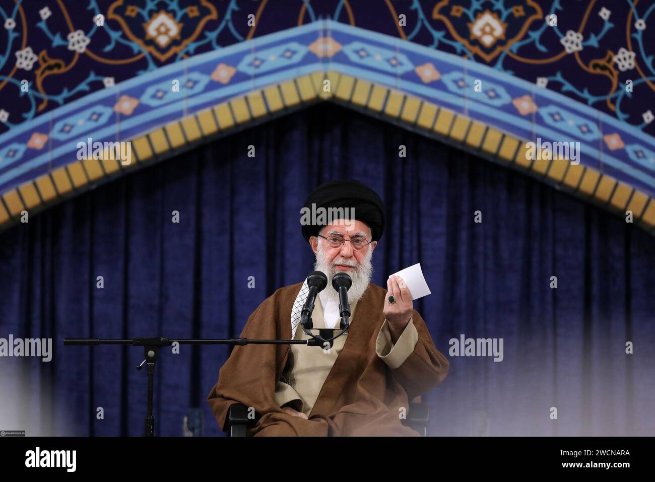 Tehran, Iran. 16th Jan, 2024. Iranian Supreme Leader Ayatollah ALI ...