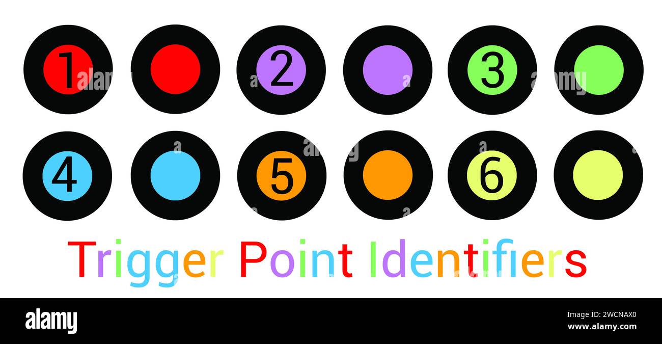 Trapezius: Myofascial trigger points and associated pain locations ...