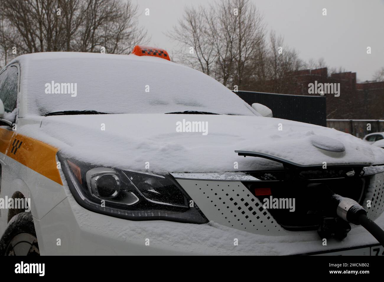 Saint Petersburg, Russia. 16th Jan, 2024. A Russian-made passenger car ...
