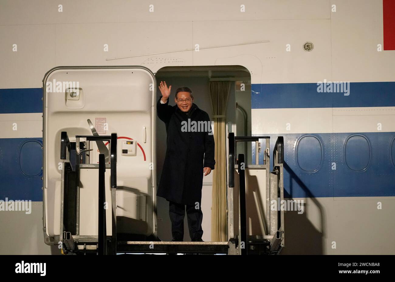 Chinese Premier Li Qiang arrives at Dublin Airport for his two day ...