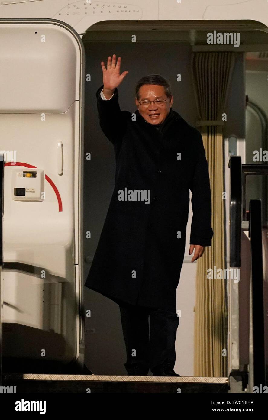 Chinese Premier Li Qiang arrives at Dublin Airport for his two day ...