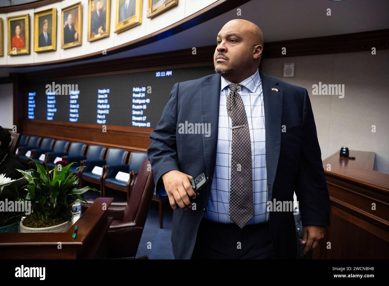 Florida State Sen. Corey Simon is seen in the Senate chamber at the ...
