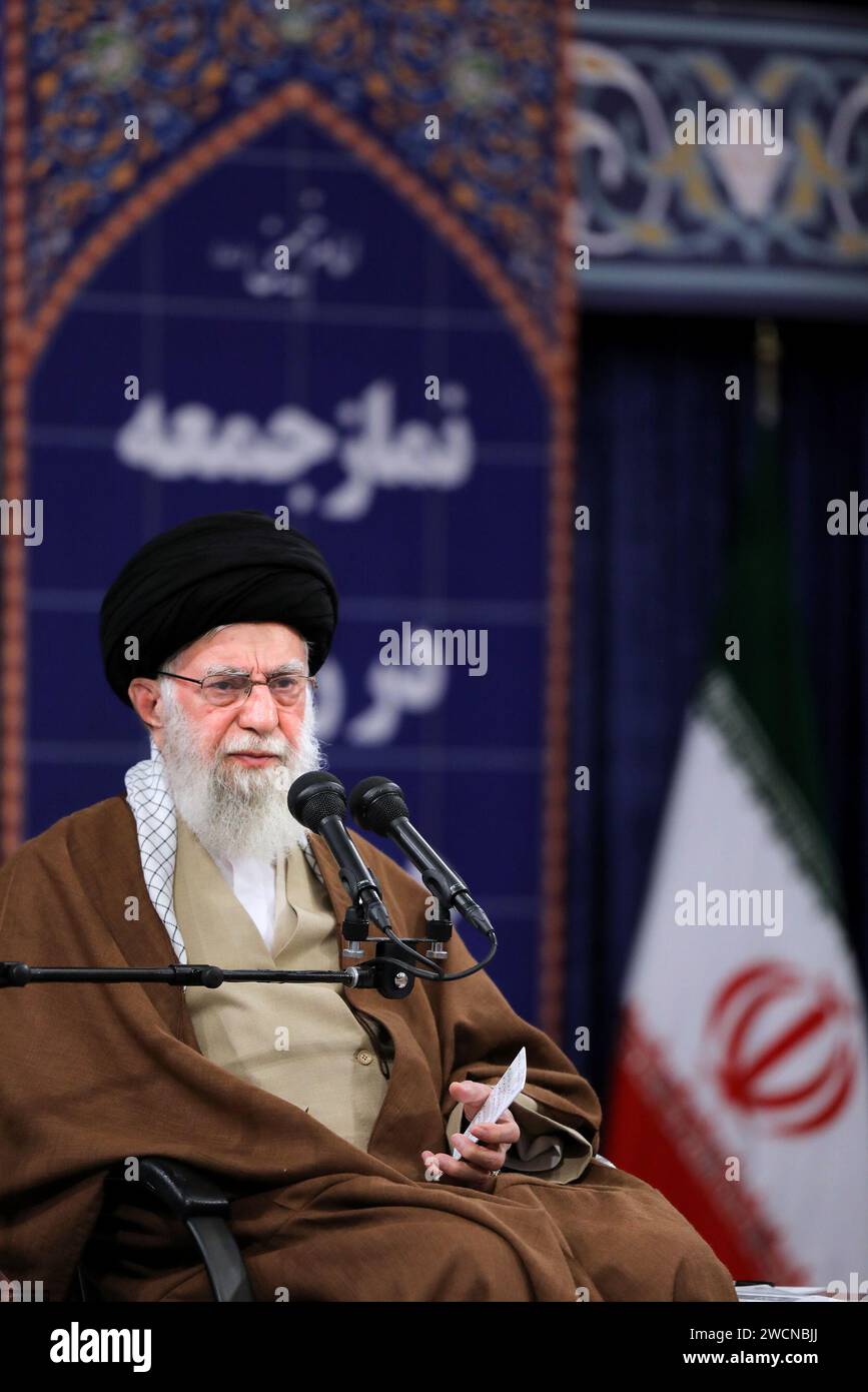 Tehran, Iran. 16th Jan, 2024. Iranian Supreme Leader Ayatollah ALI ...