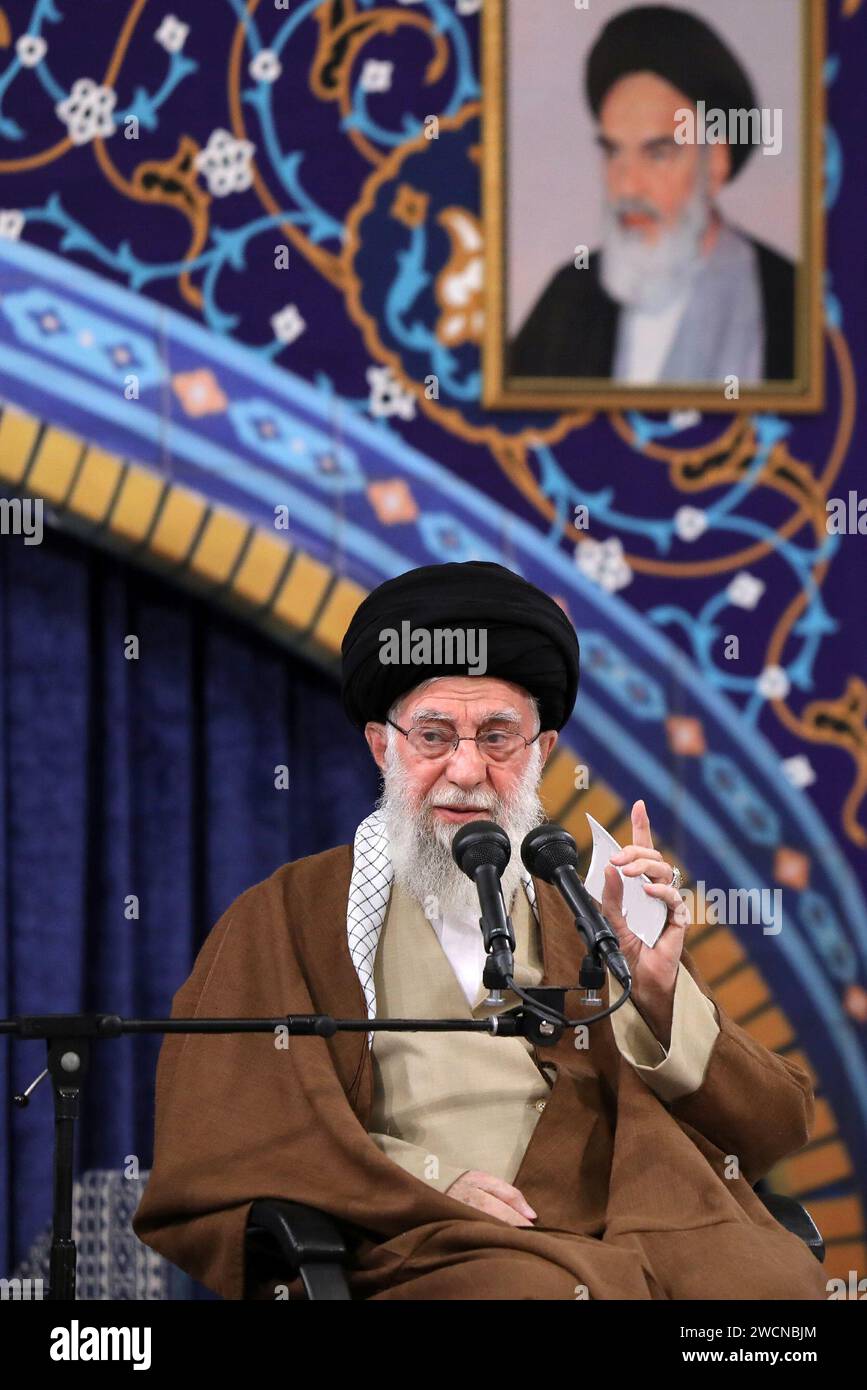 Tehran, Iran. 16th Jan, 2024. Iranian Supreme Leader Ayatollah ALI ...