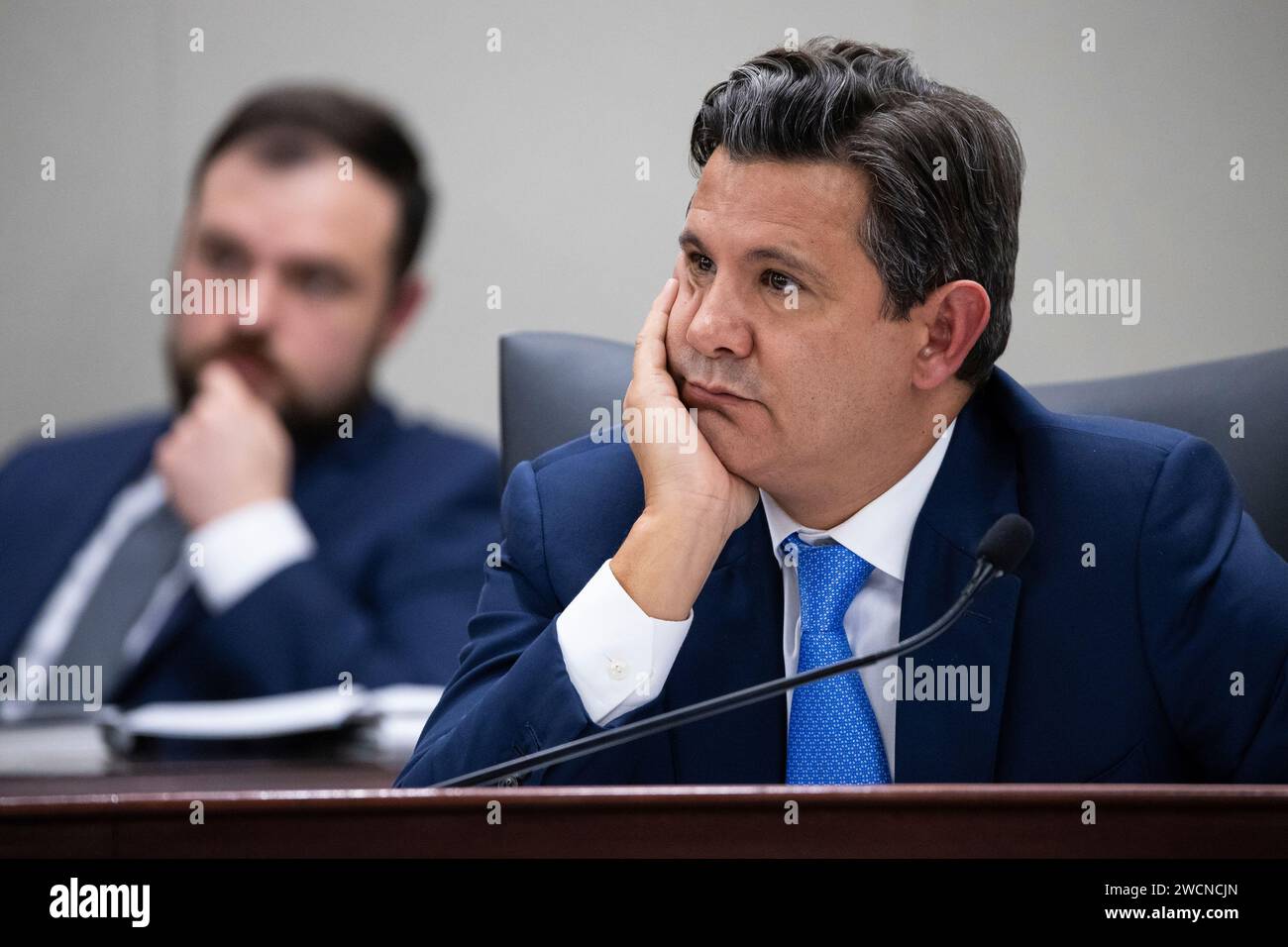 Florida State Sen. Jason Pizzo is seen during a hearing at the Florida ...