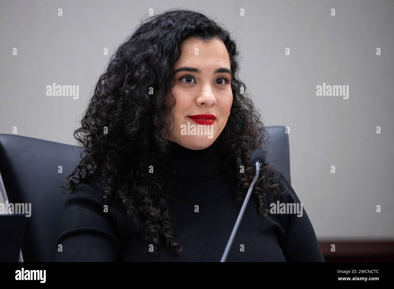 Florida State Sen. Alexis Calatayud is seen during a hearing at the ...