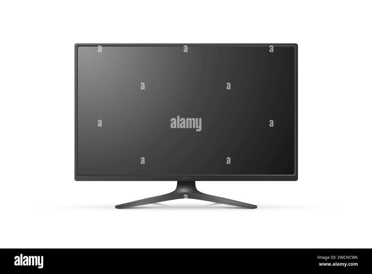 Vector 3d Realistic Modern TV Screen. Minimalistic Stylish Lcd Panel ...