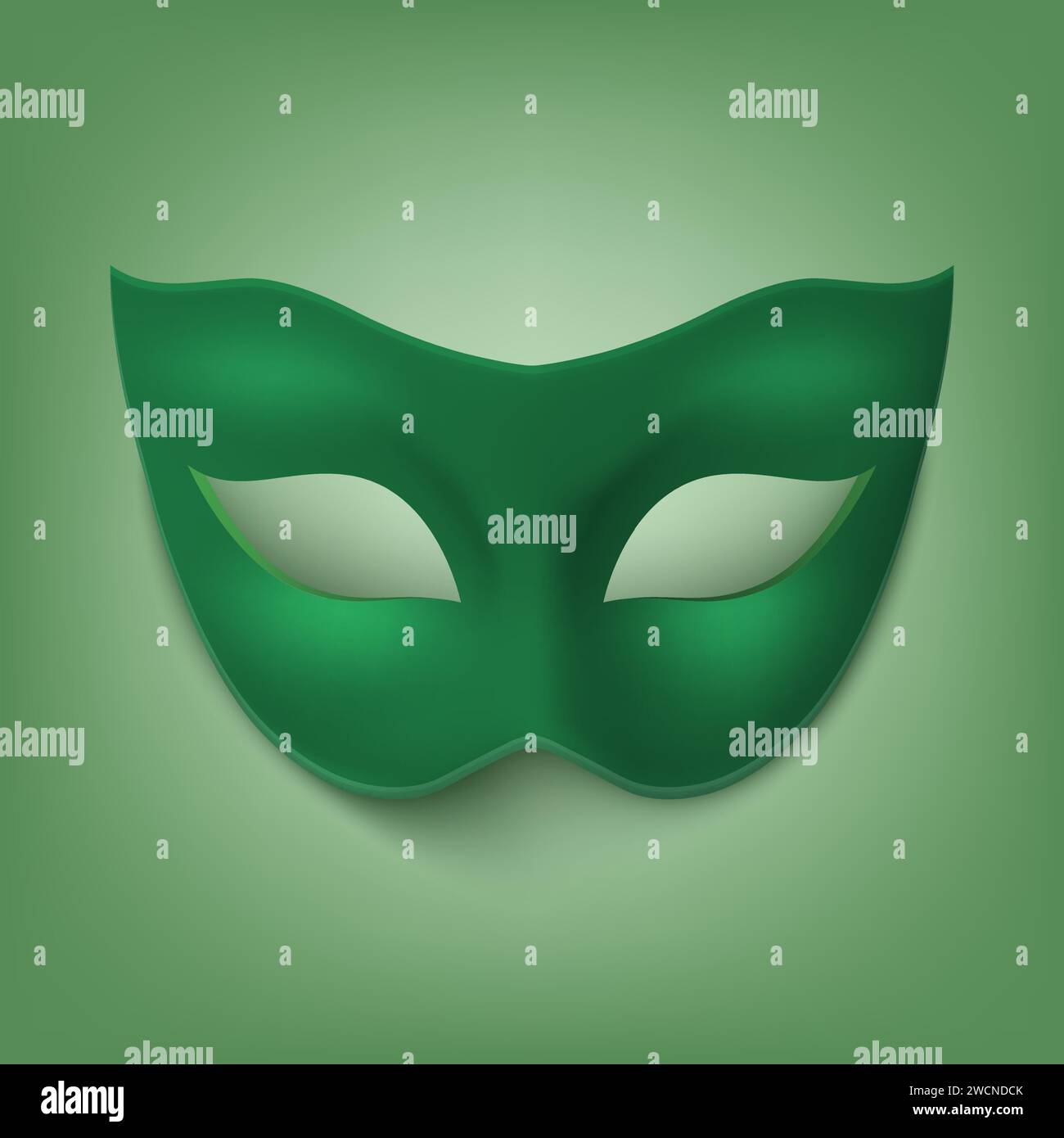 Vector Green Super Hero Mask. Face Character, Superhero Comic Book Mask ...