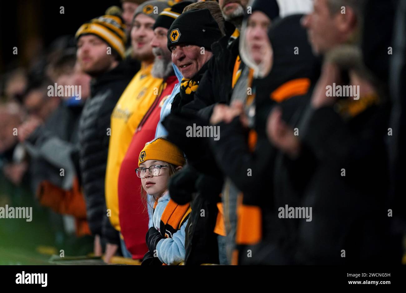 Wolverhampton Wanderers fans during the Emirates FA Cup third round ...