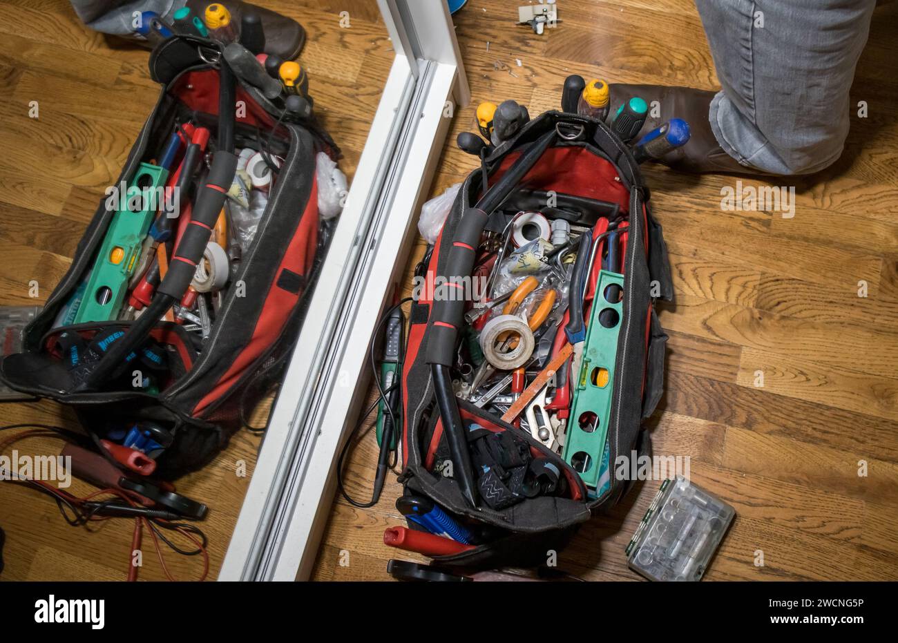 An Electrician Tests The Electrical Installations And Wires Of The Relay Protection System