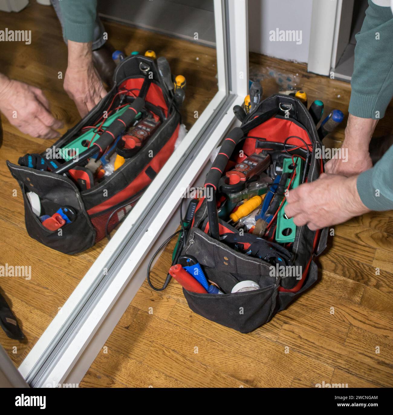 An Electrician Tests The Electrical Installations And Wires Of The Relay Protection System
