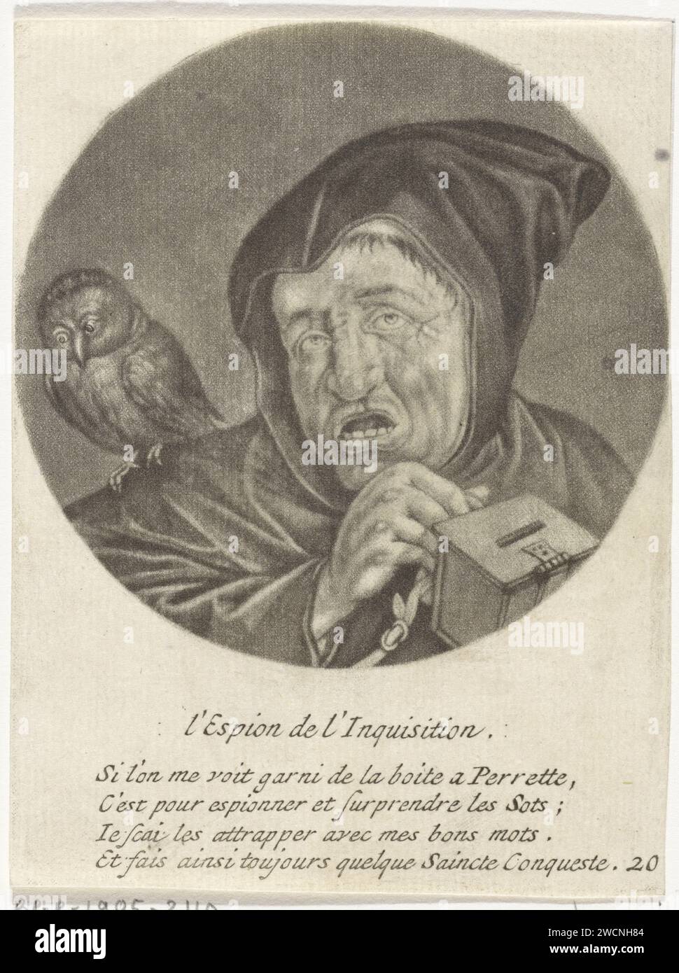 Monk with an owl hi-res stock photography and images - Alamy