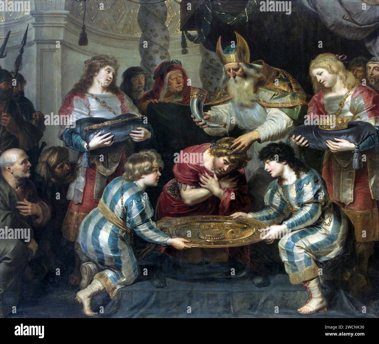 The anointing of solomon hi-res stock photography and images - Alamy