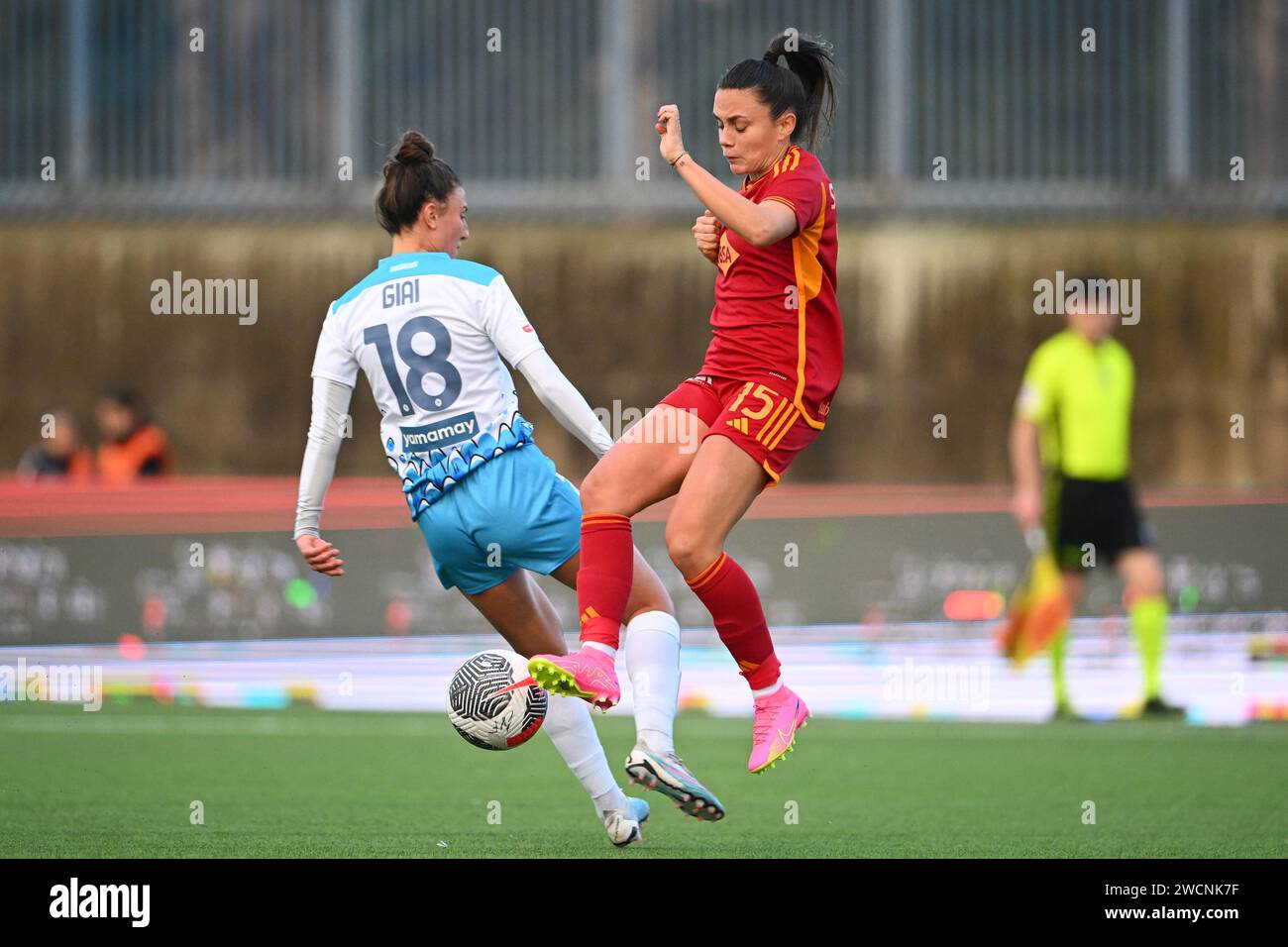 Alice Giai of Napoli femminile of Annamaria Serturini of AS Roma Women ...