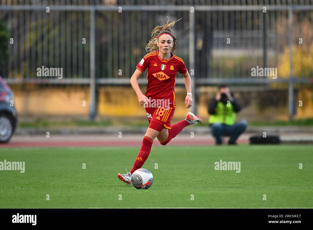 in action during the Women's Coppa Italia Frecciarossa match between ...