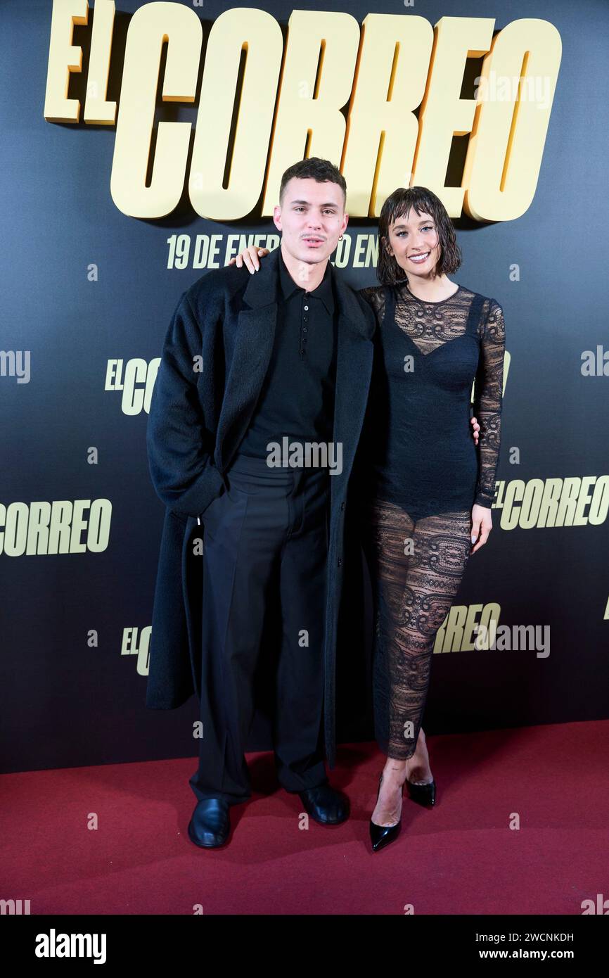 January 16, 2024, Madrid, Madrid, Spain: Aron Piper, Maria Pedraza ...