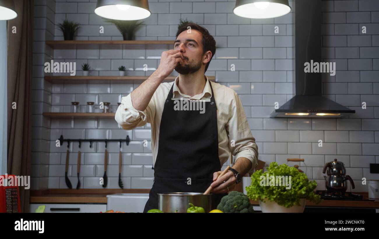 Taste gesture hi-res stock photography and images - Alamy