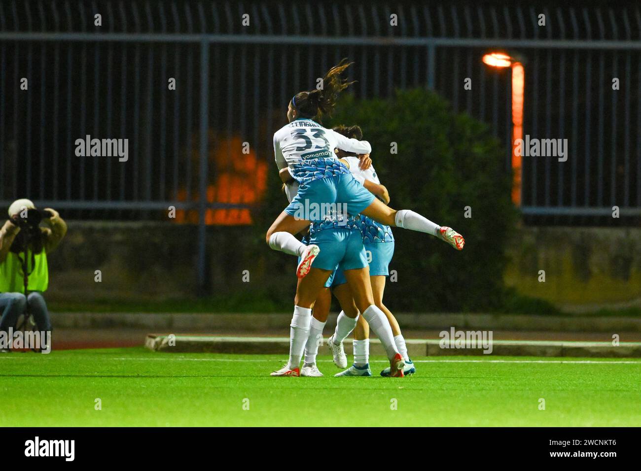 Miharu Kobayashi of Napoli femminile celebrates with teammates after ...